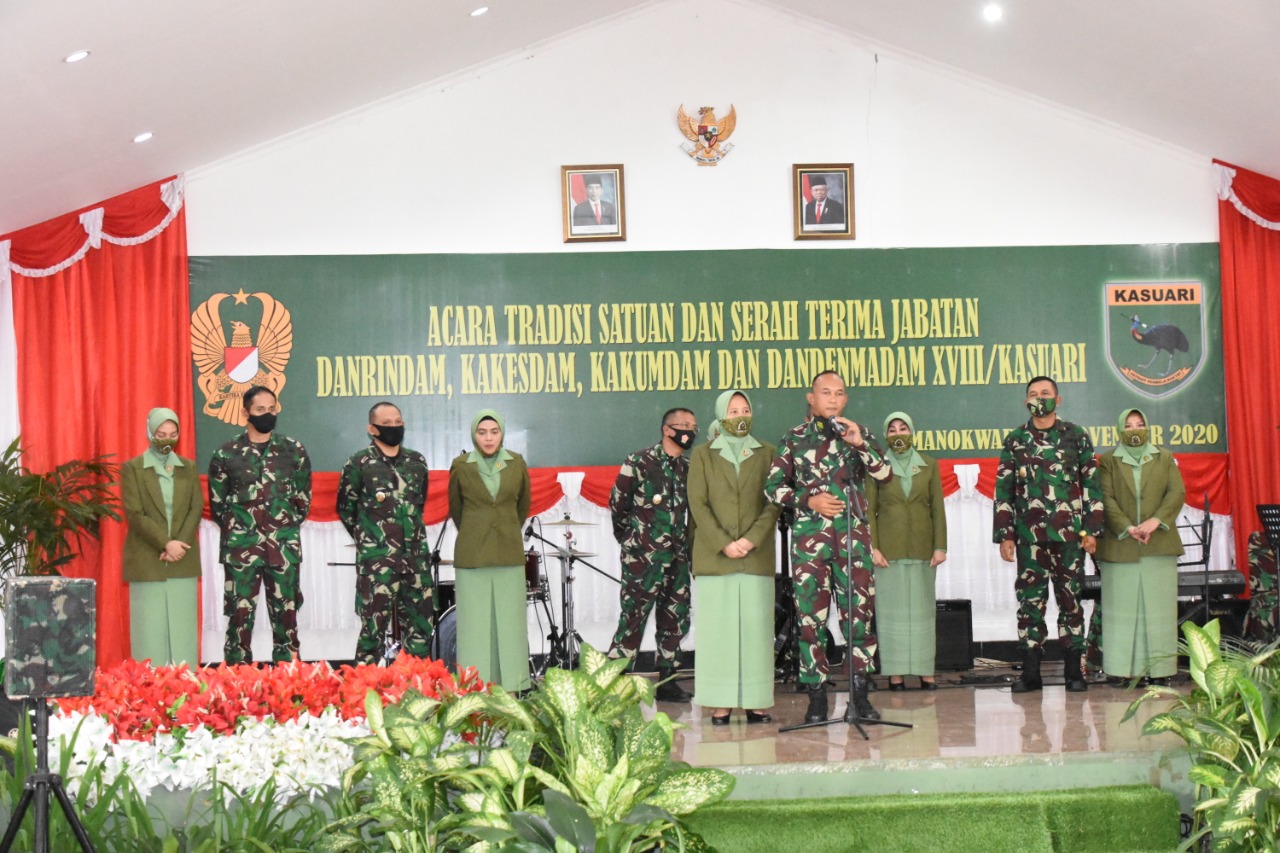 Pangdam XVIII/Kasuari Pimpin Sertijab Pejabat Kodam - KLIKPAPUA