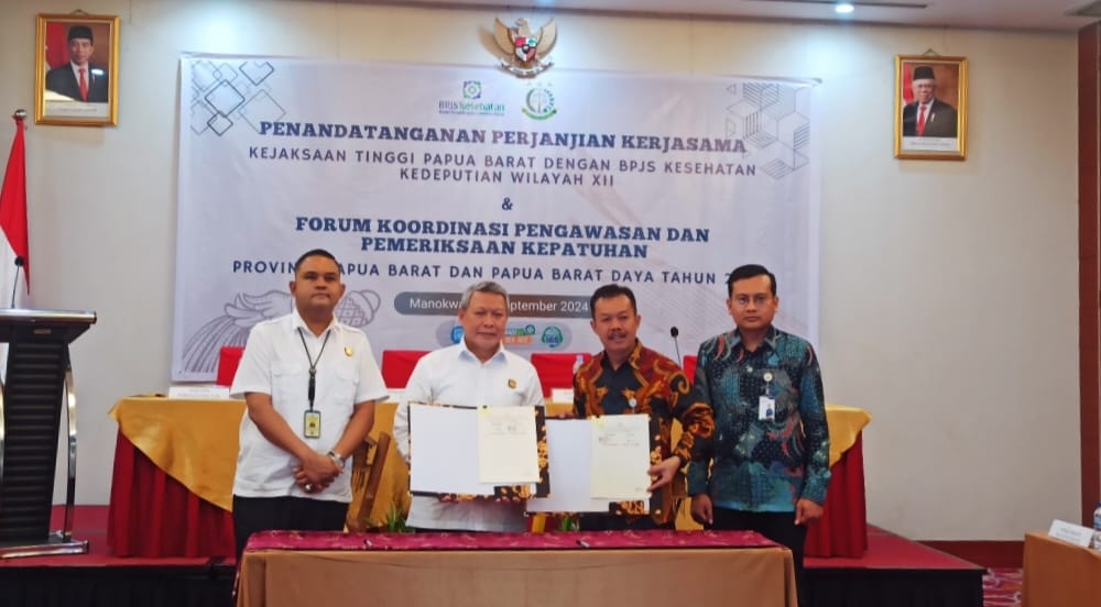 BPJS Kesehatan-Kejati Papua Barat Teken MoU Tingkatkan Kepatuhan JKN - Sumber : Klikpapua ...
