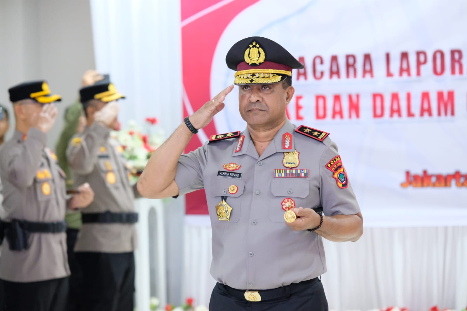 Kapolda Papua Barat Alfred Papare Resmi Naik Pangkat Jadi Irjen Pol ...